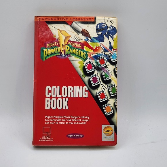 Video Games & Consoles | Mighty Morphin Power Rangers Coloring Book ...
